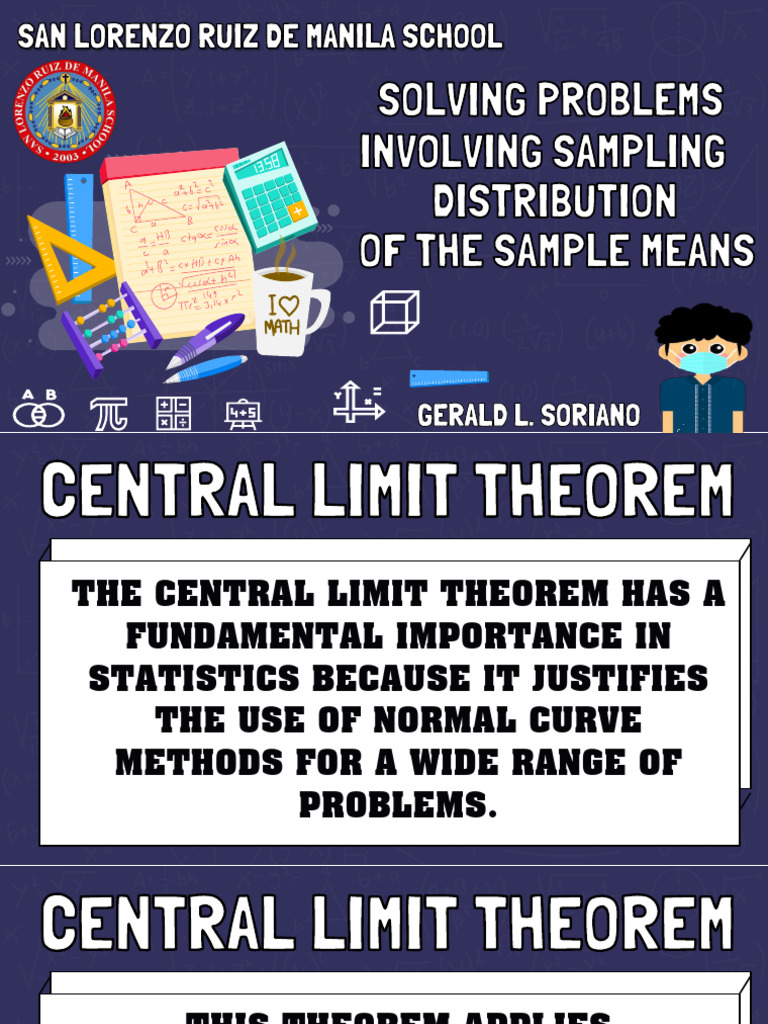 LESSON 8 - Central Limit Theorem | PDF | Probability Distribution ...