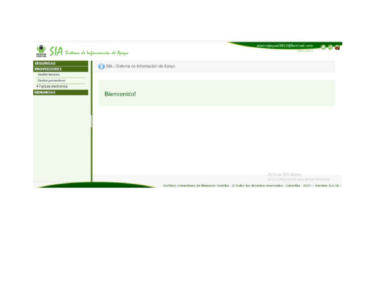 Registro de Futuro Contratista Como Proveedores Del ICBF | PDF