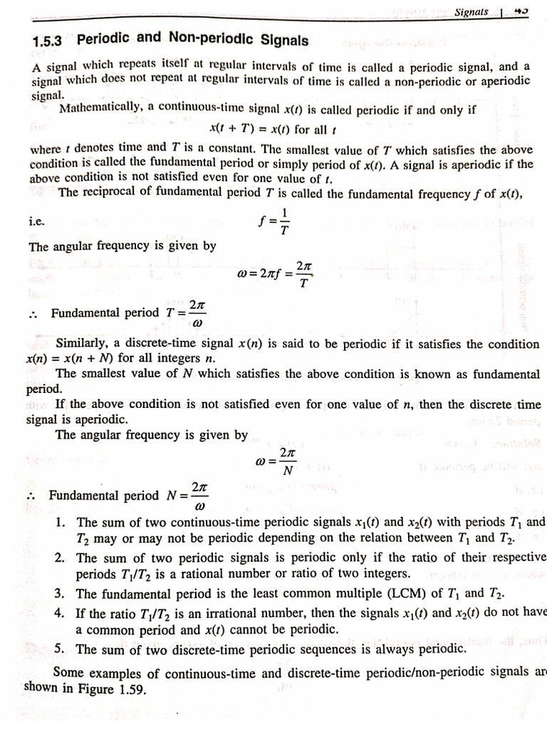 Unit 1 Signals Exercise | PDF