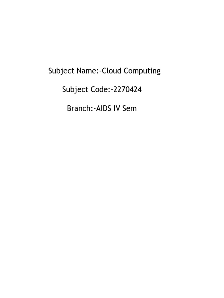 Cloud Computing Notes of Unit-1 | PDF | Desktop Virtualization | Cloud ...
