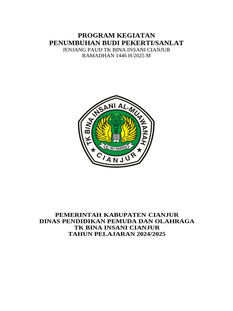 CONTOH PROGRAM RAMADHAN TAHUN 2025 - Edit | PDF