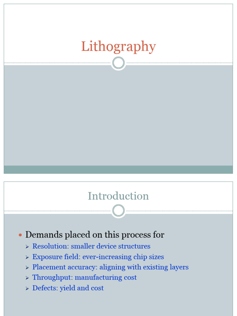 Photolithography Process Overview | PDF | Photolithography ...