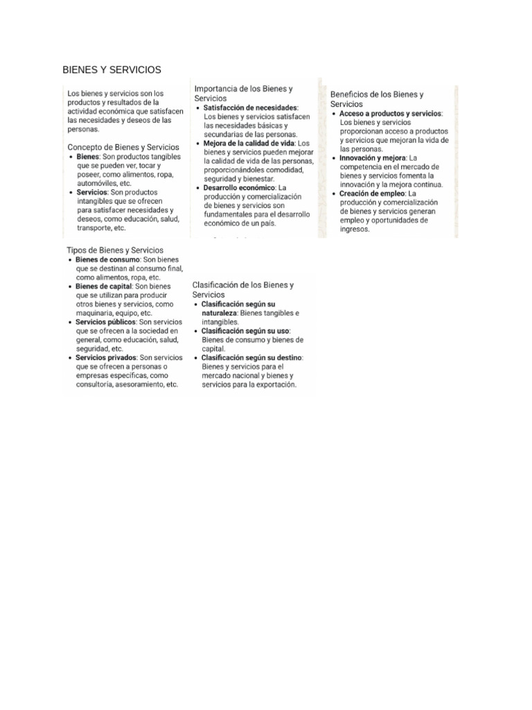 Bienes y Servicios | PDF