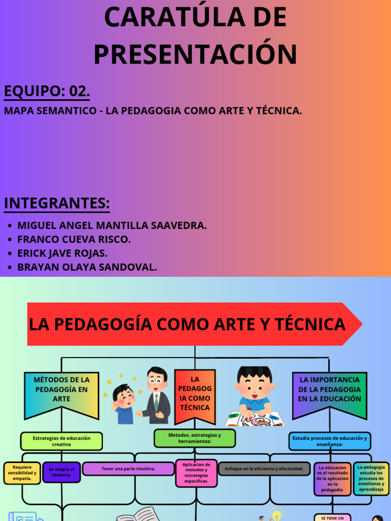 La Pedagogía: Arte y Técnica en Educación | PDF | Pedagogía | Enseñando