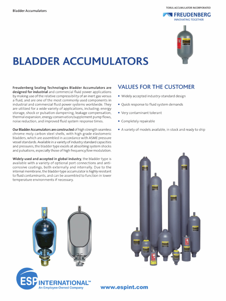 ESP Bladder Accumulators | PDF