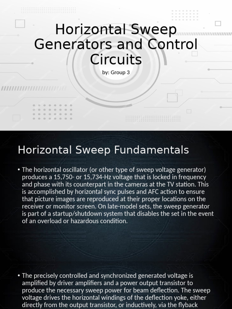 Group 3 Horizontal Sweep Generators and Control Circuits | PDF ...