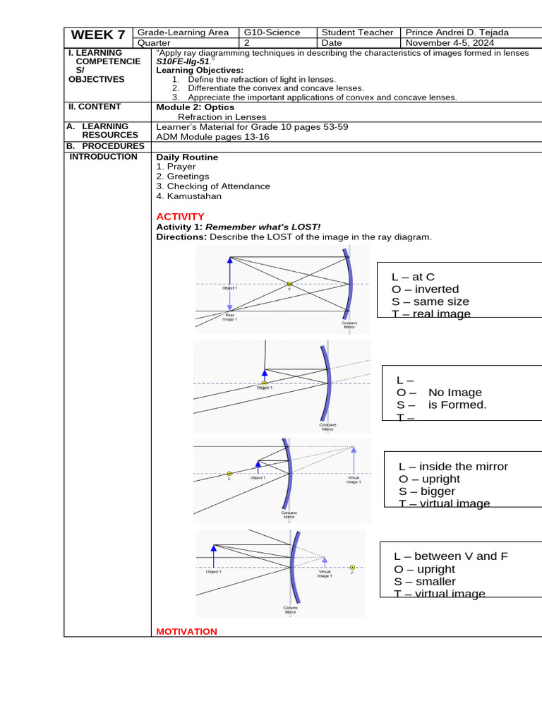 Q2-L2-Refraction of Light | PDF | Equipment | Vision