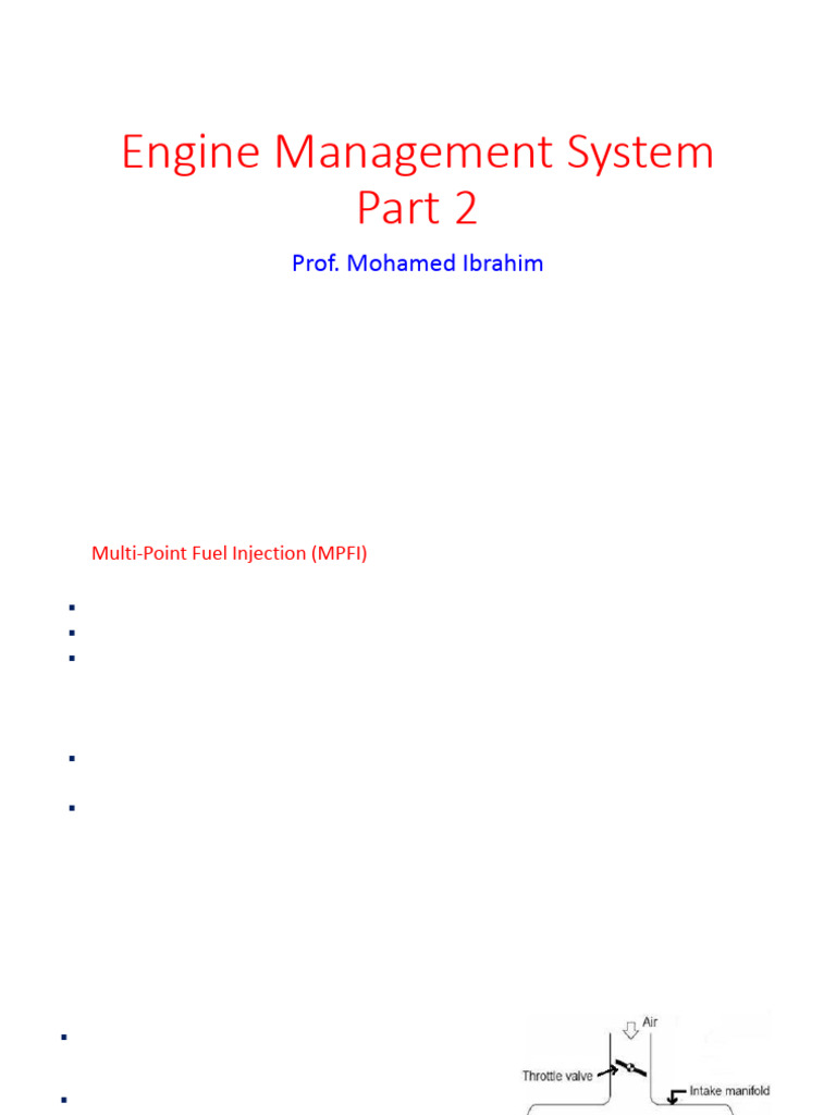 Engine Management System PDF | PDF | Fuel Injection | Engines