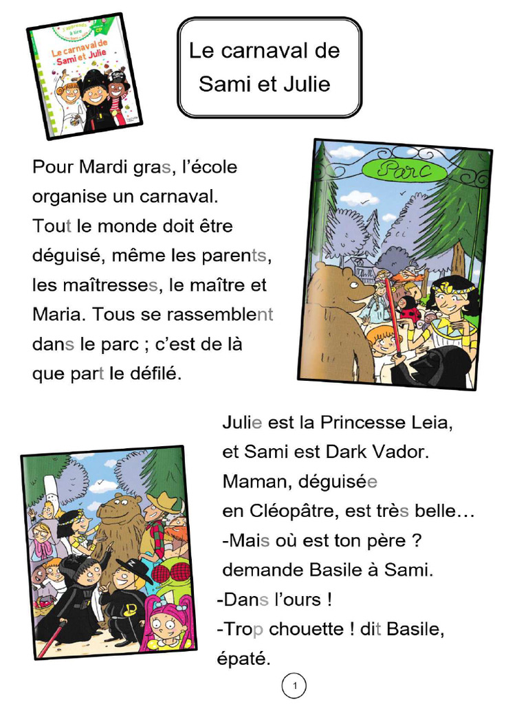 Sami Et Julie Carnaval | PDF