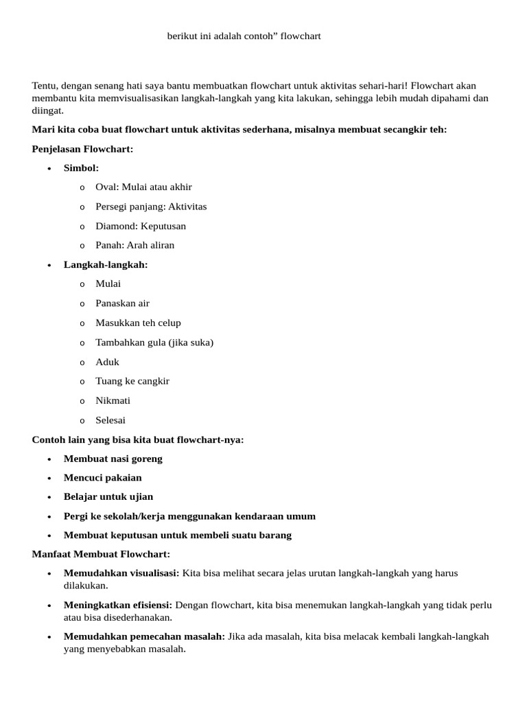 Tugas ICT Flowchart | PDF