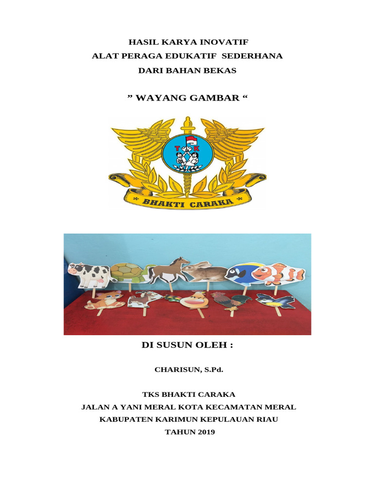 Ape 2 Wayang Kardus Charisun | PDF