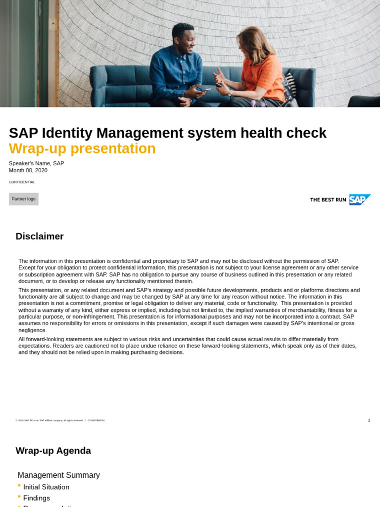 IdM Health Check - WrapUp Presentation | PDF