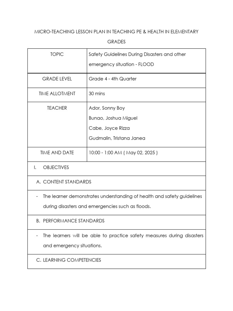 Microteaching Lesson Plan | PDF | Teachers | Learning