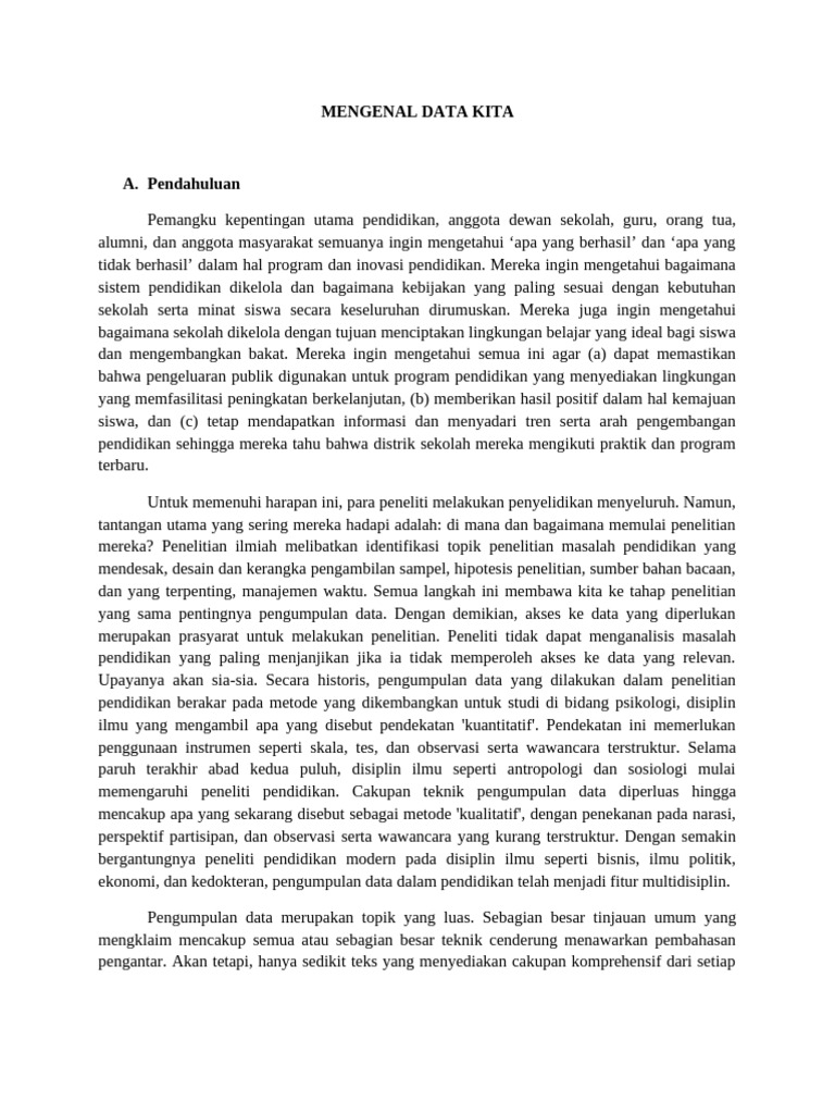 Mengenal Data Kita | PDF