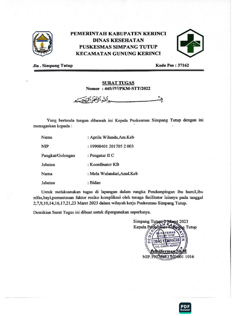 Spt Pendampingan Bumil 3_compressed | PDF