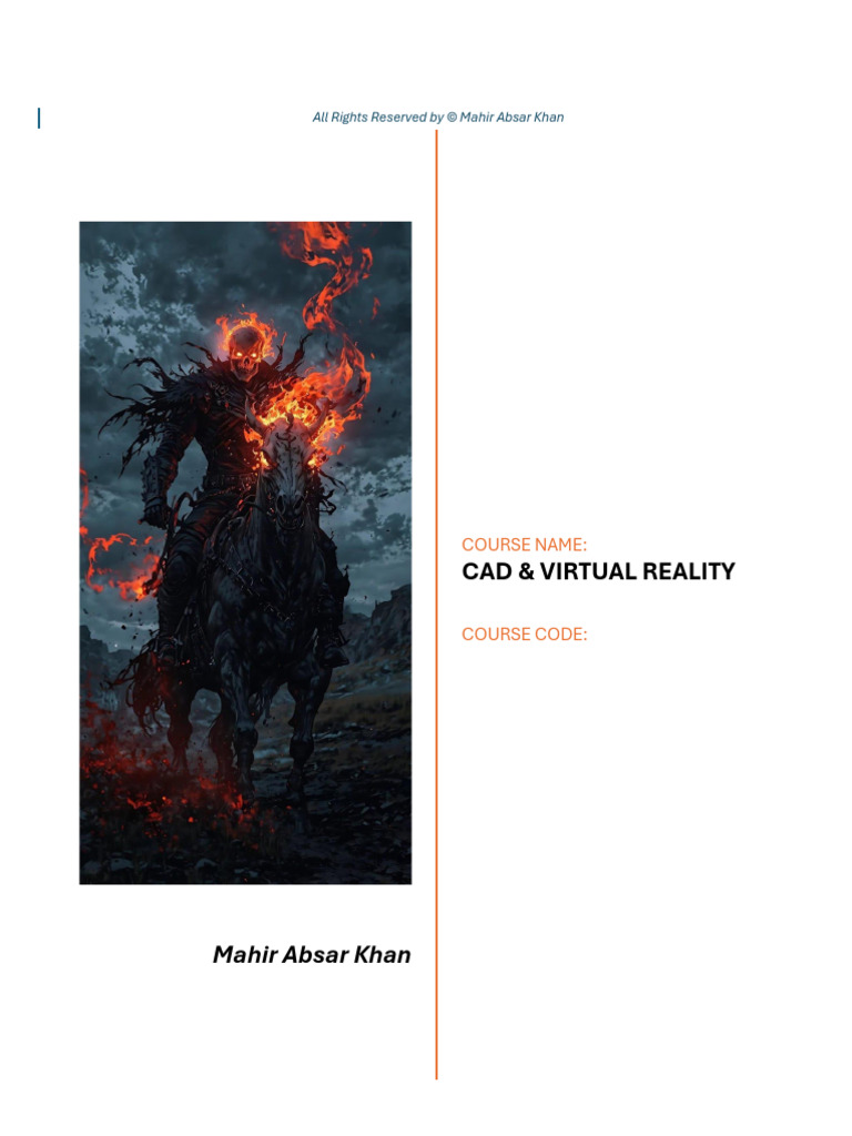 CAD-VR Final Solution Manual by Mahir Absar Khan | PDF | Virtual Reality | Augmented Reality