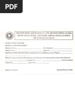 New India Claim Form | PDF