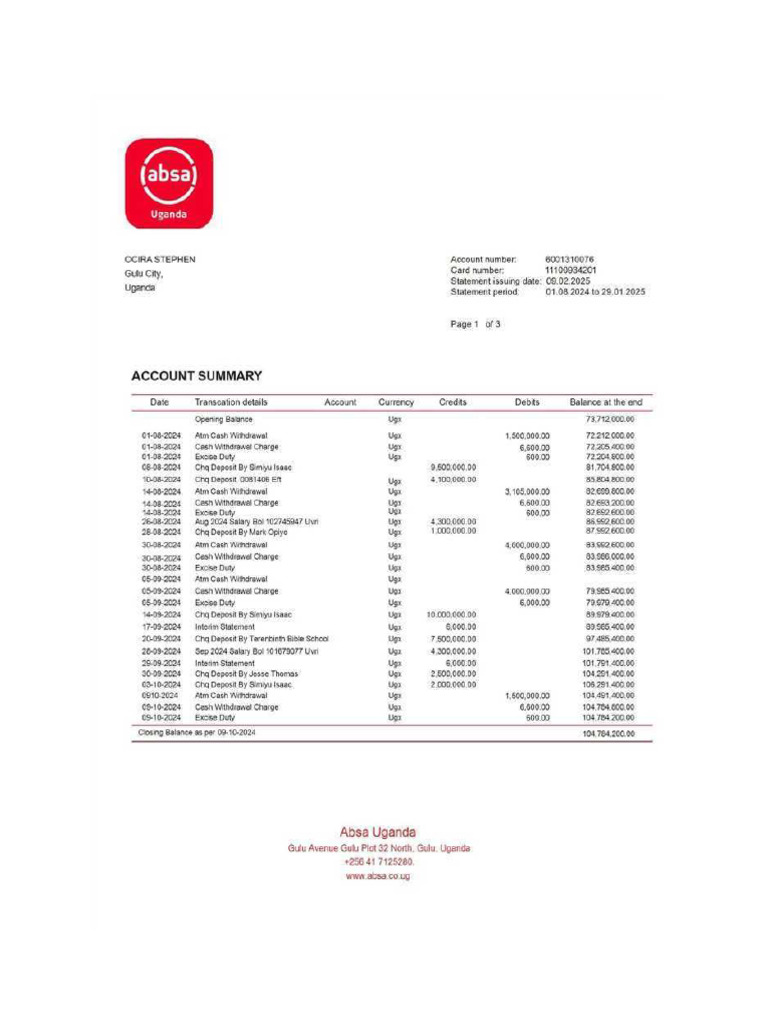Ocira Bank | PDF