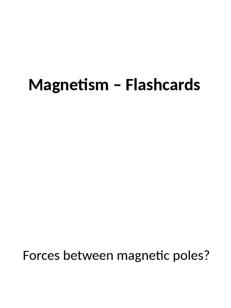 Understanding Magnetism Concepts | PDF | Magnetism | Magnet