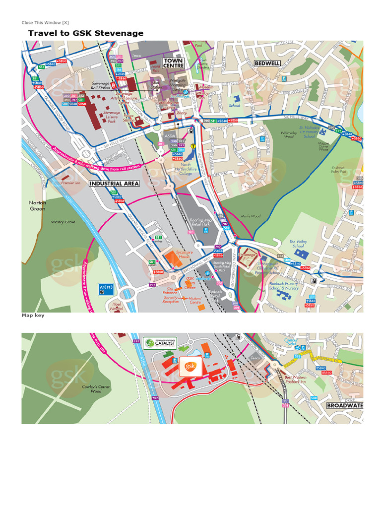 GSK Stevenage Getting There | PDF | Transport | Transport Infrastructure