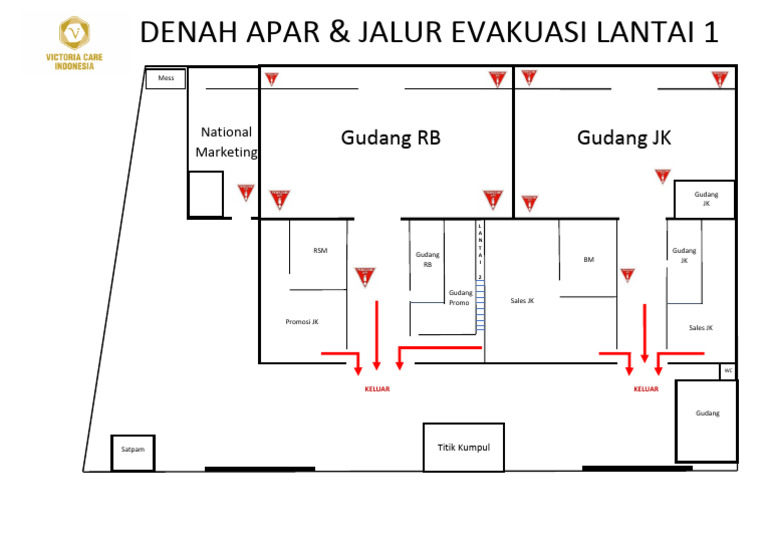 Denah Apar Lantai 1 Fix Print | PDF