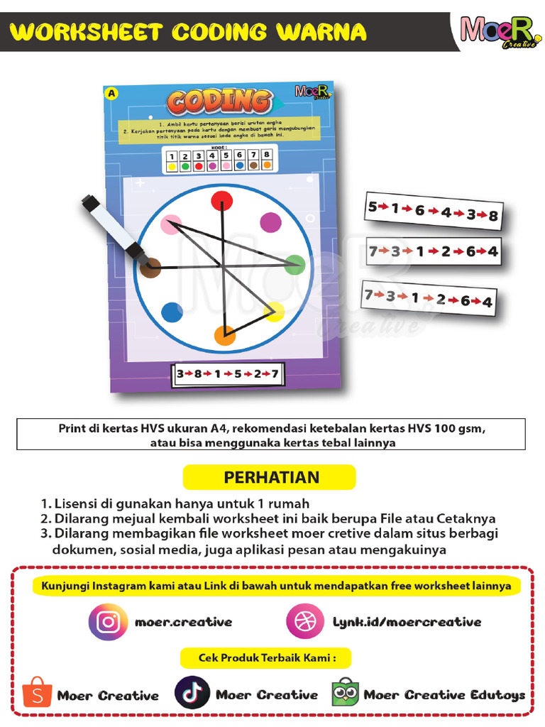Free Worksheet - Coding 1 - S | PDF