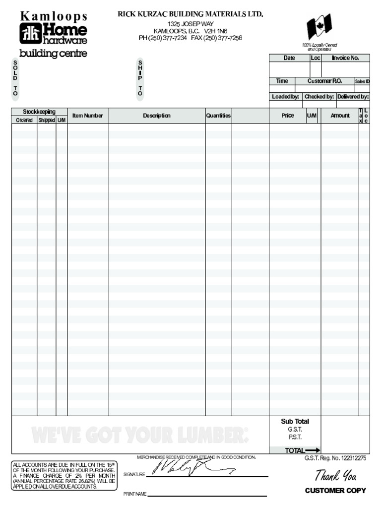 KCR Construction Invoice Summary | PDF