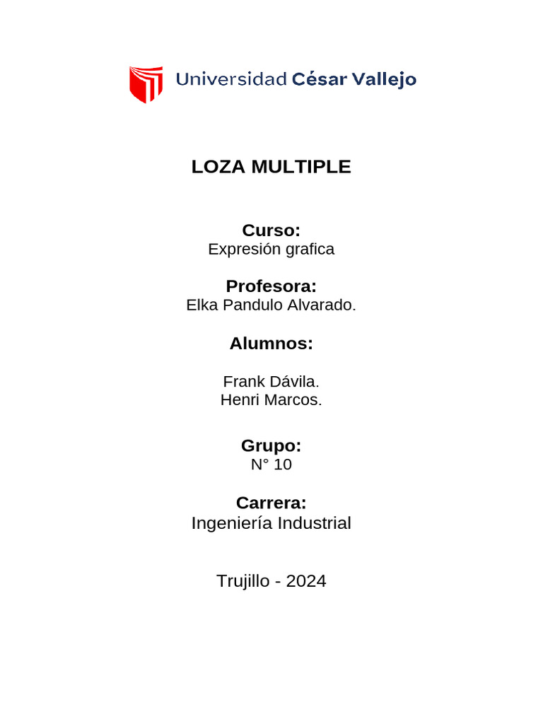 Proyecto Loza Multiple | PDF