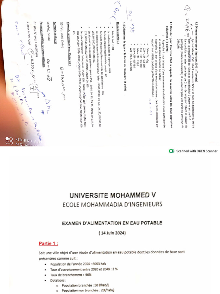 Examen 2024 (Énoncé) | PDF