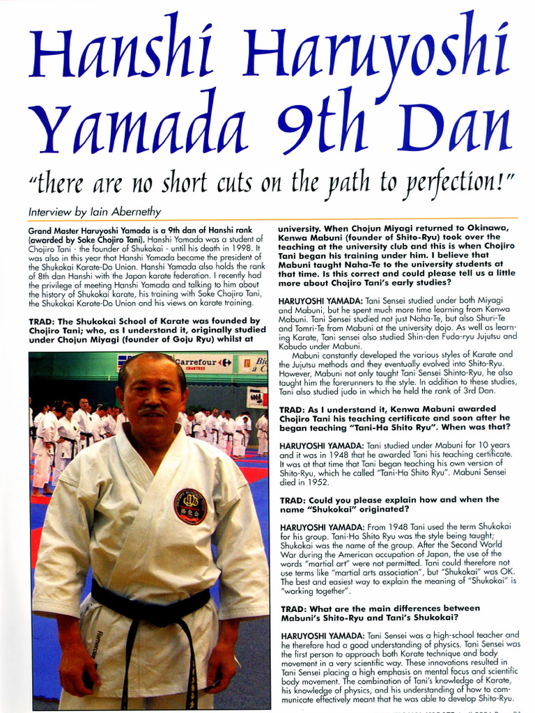 Sensei Yamada Interview | PDF