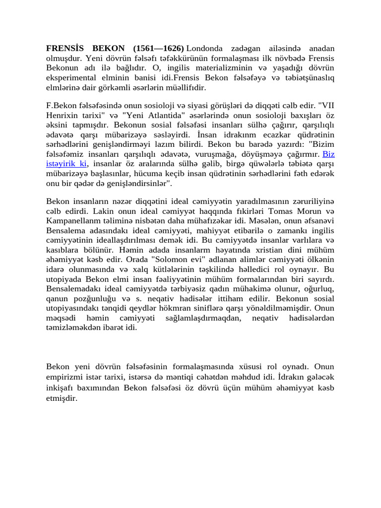 19 Sual Frensis Bekonun Siyası Baxışları | PDF
