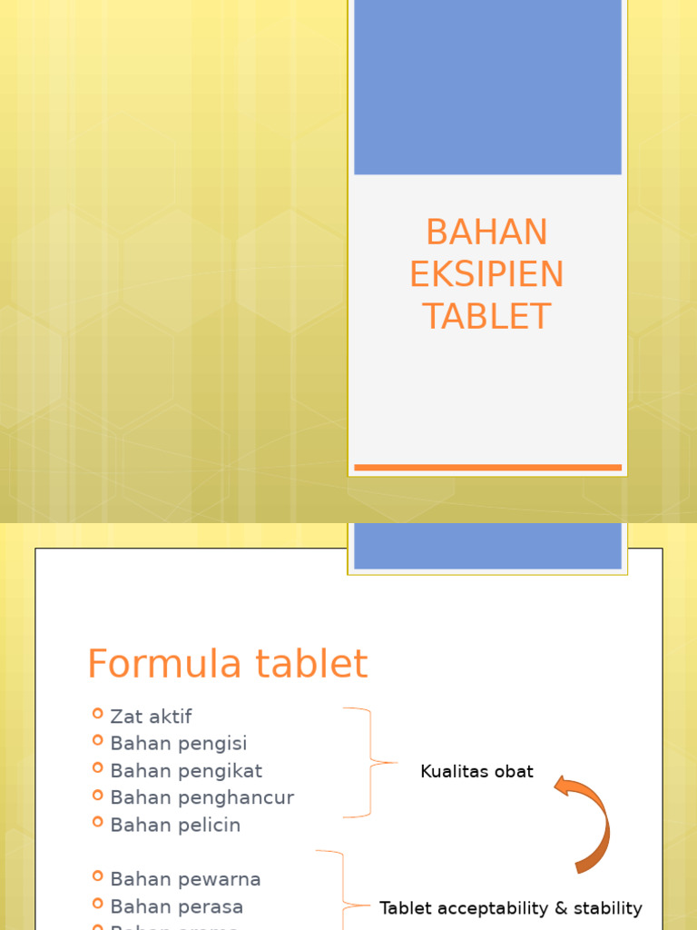 Bahan Tablet Edit | PDF