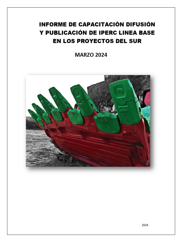 INFORME DE PUBLICACION DE IPERC LINEA BASE | PDF