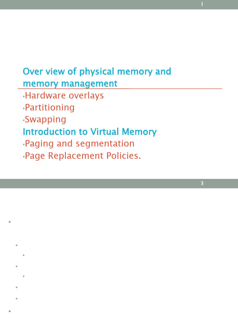 Chapter 3 - Memory Managment | PDF | System Software | Software