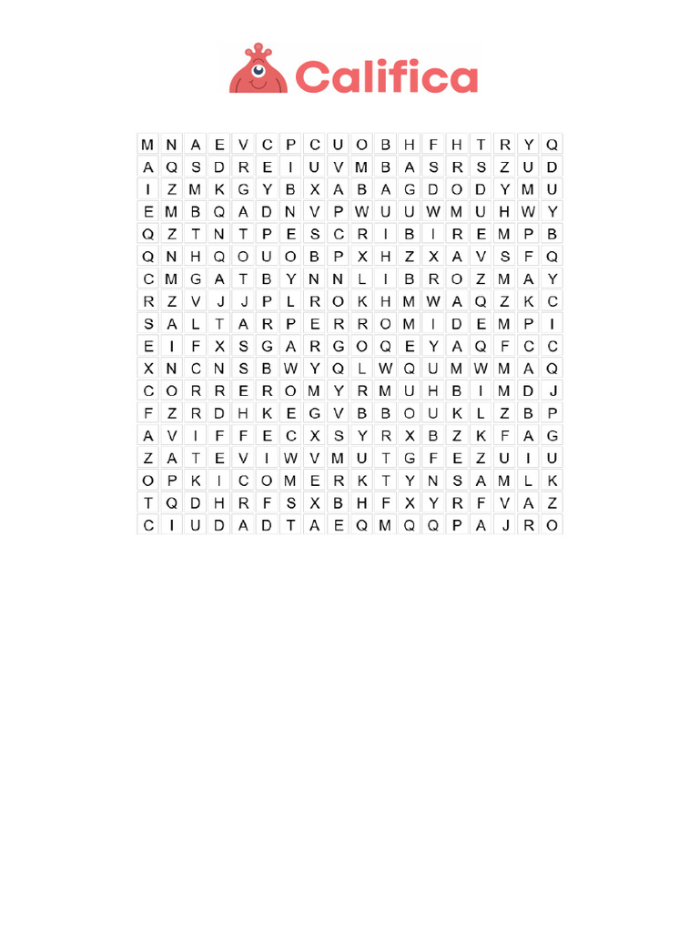 Sopaletras Califica | PDF