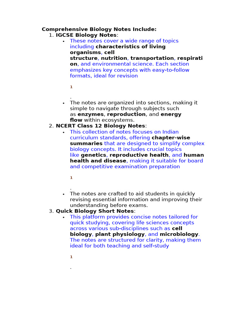 Comprehensive Biology | PDF