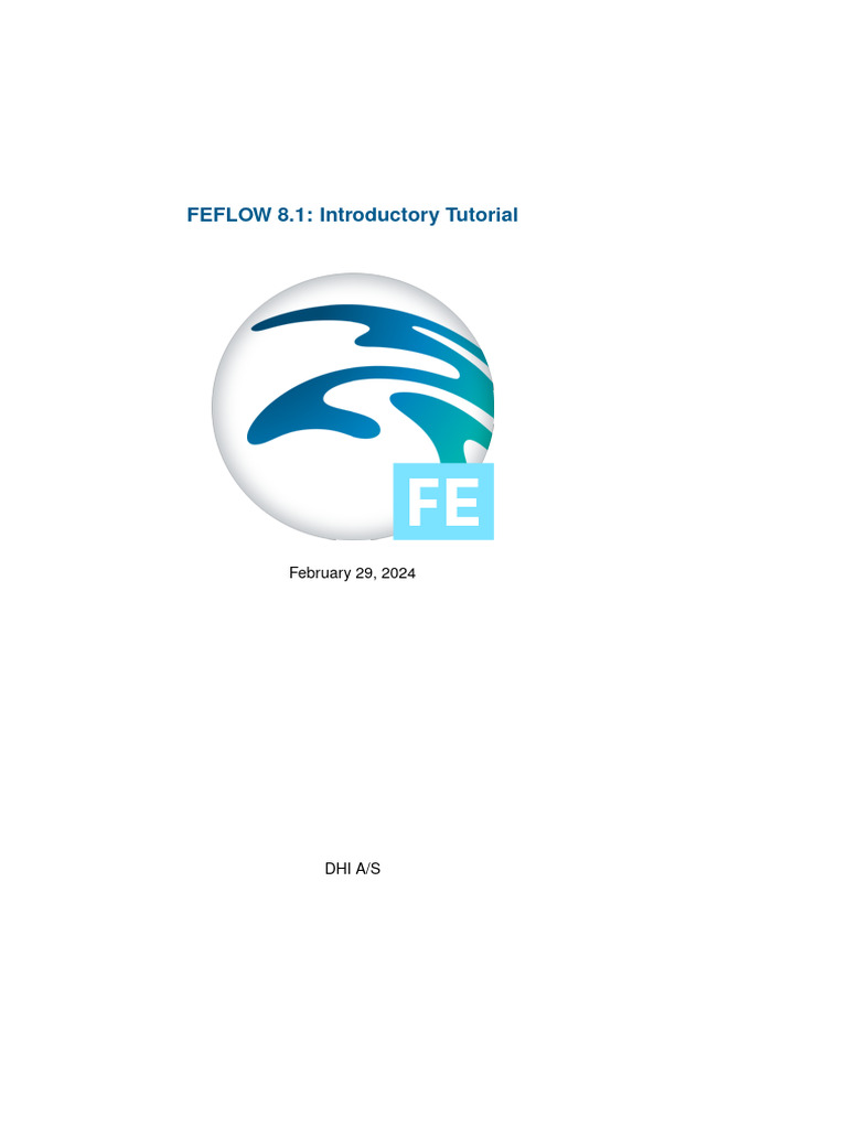 Feflow Introductory Tutorial | PDF | Aquifer | Finite Element Method