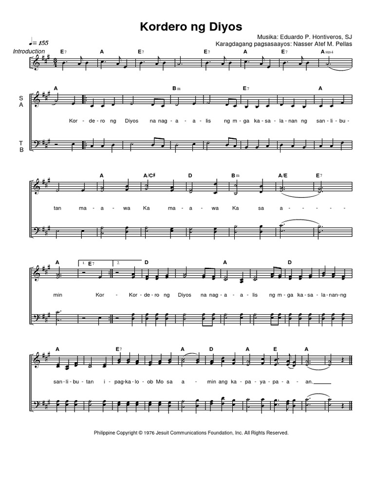 Kordero NG Diyos Pastorela | PDF