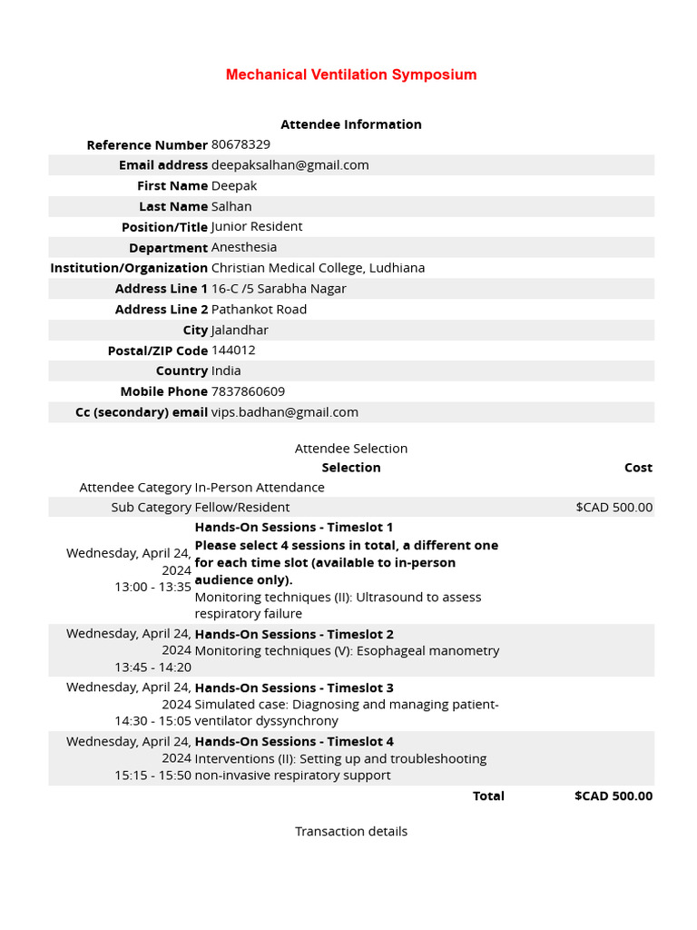 Mechanical Ventilation Symposium 2024 | PDF | Medicine | Medical ...
