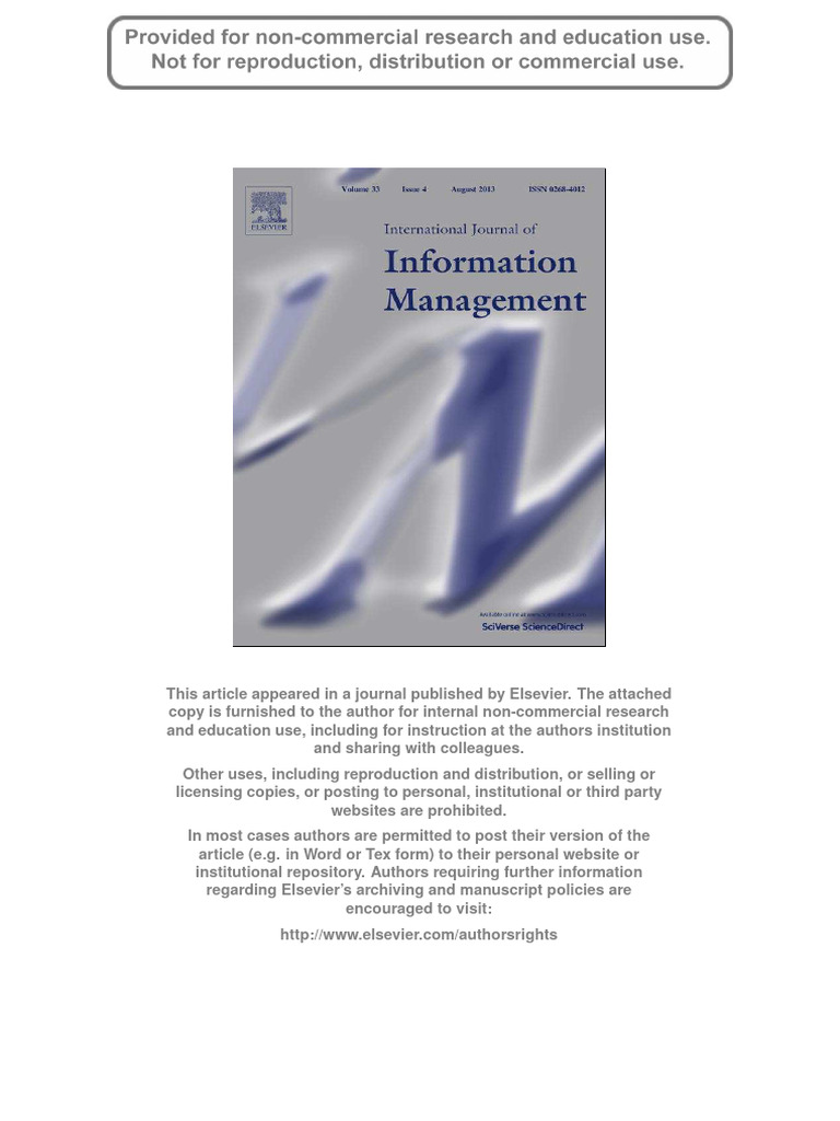 International Journal of Information Man | PDF | Information | Data