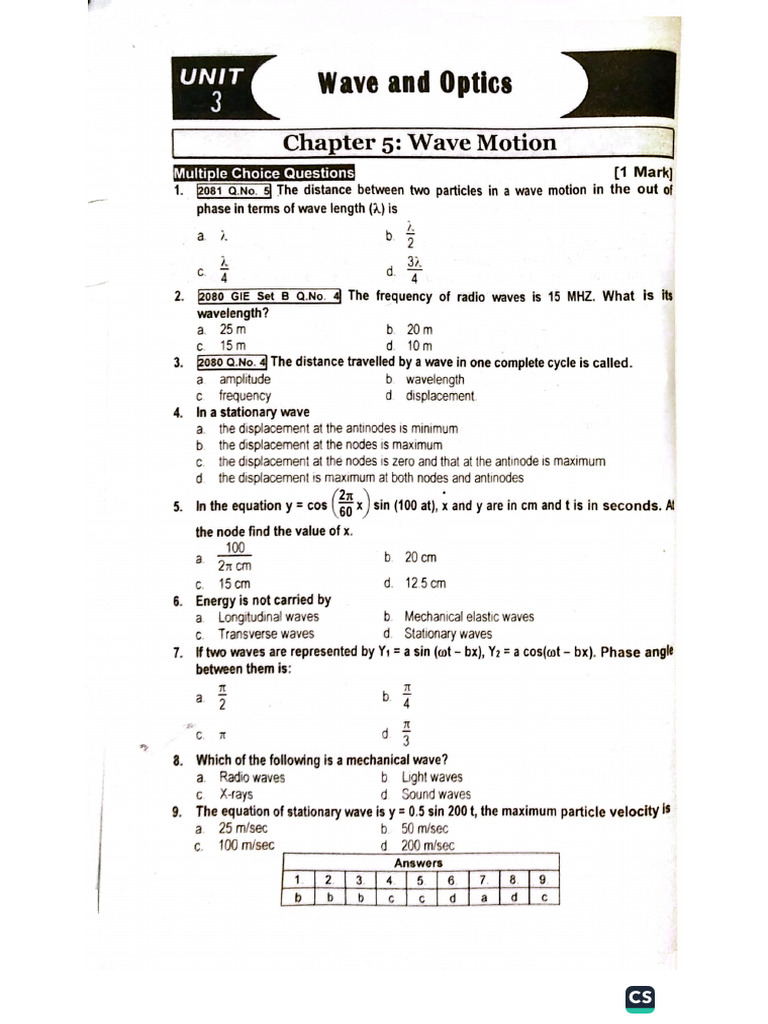 Wave and Optics | PDF