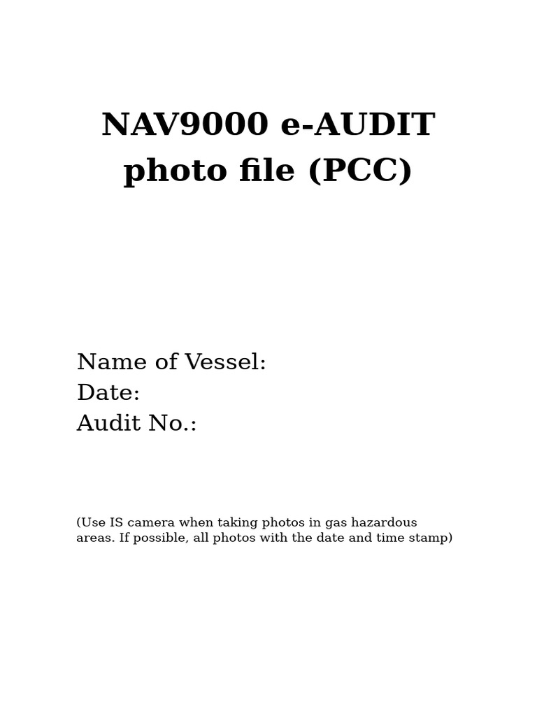 E-Assessment Template 2021 (PCC - Common) Ver. 1.0.3 | PDF | Ships ...