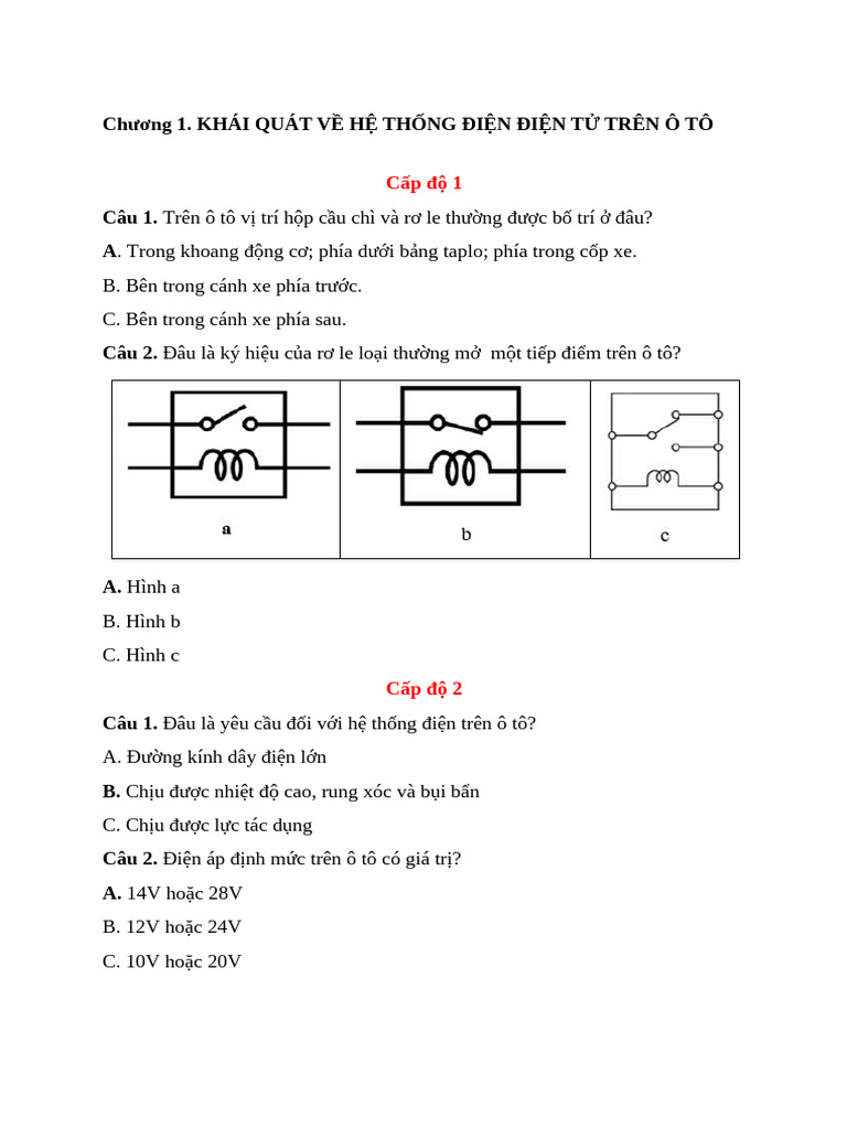 Ngan Hang Cau Hoi Trac Nghiem DDC Va DTX Chinh Sua | PDF