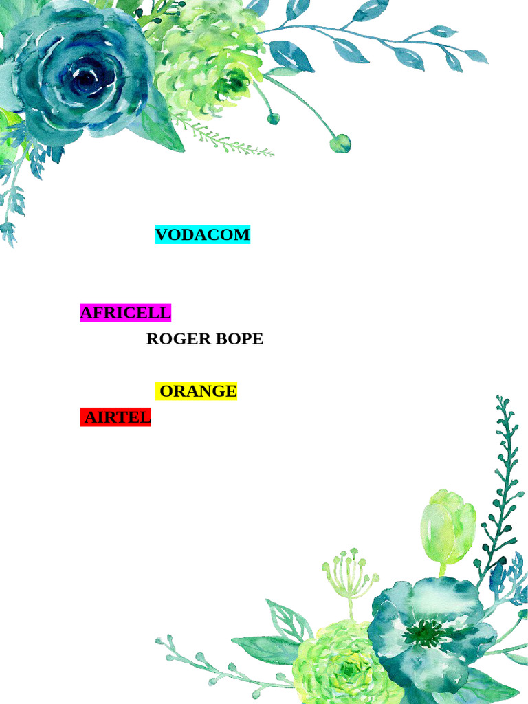 Fresh Hand Drawing Flowers Letter-WPS Office | PDF