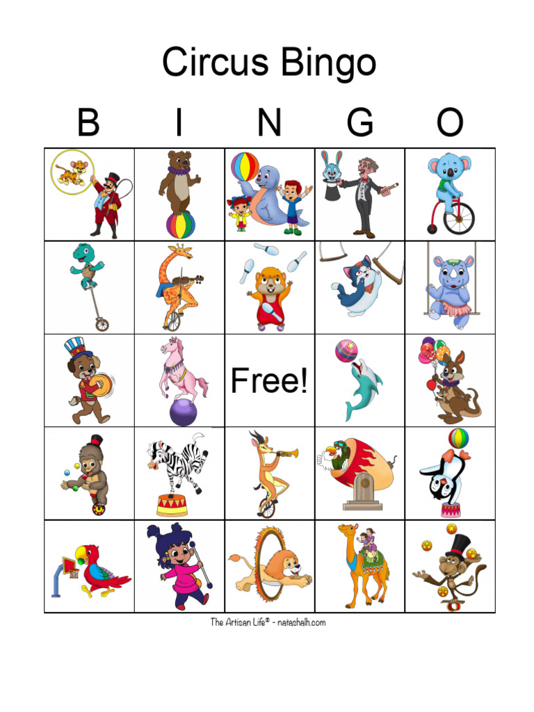 4 Circus Bingo | PDF