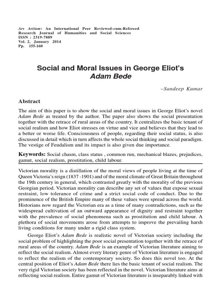 Social_and_Moral_Issues_in_George_Eliots | PDF | Adam Bede