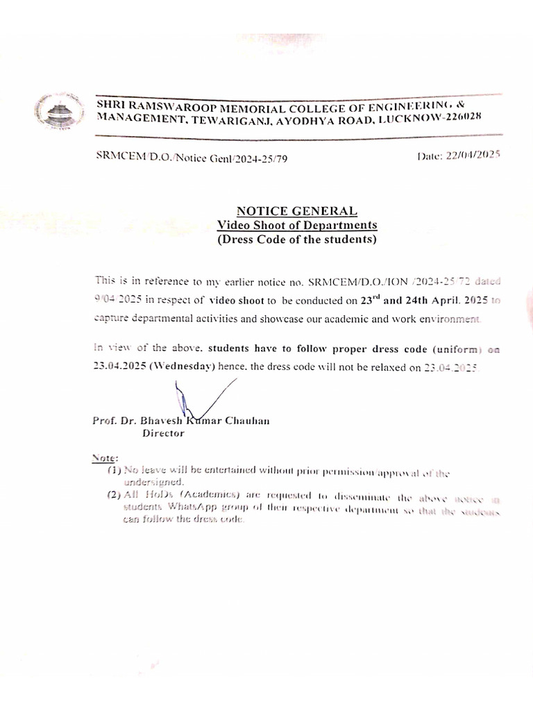 Notice General (Important) | PDF