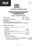 Communication Skills Past Papers | PDF | Communication | Nonverbal ...