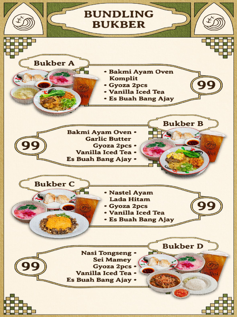 MENU - SEDJUK Bukber | PDF