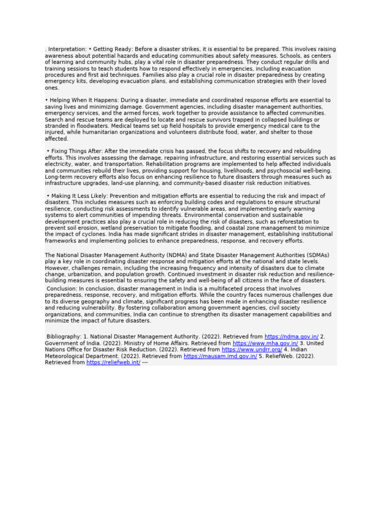 SST Project | PDF | Emergency Management | Disaster Risk Reduction